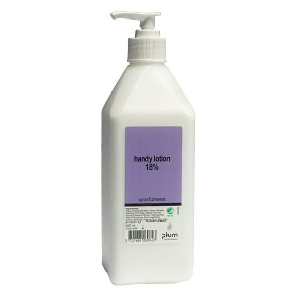 PLUM Handy Lotion 18% pumpeflaske, 600 ml – RV Unique