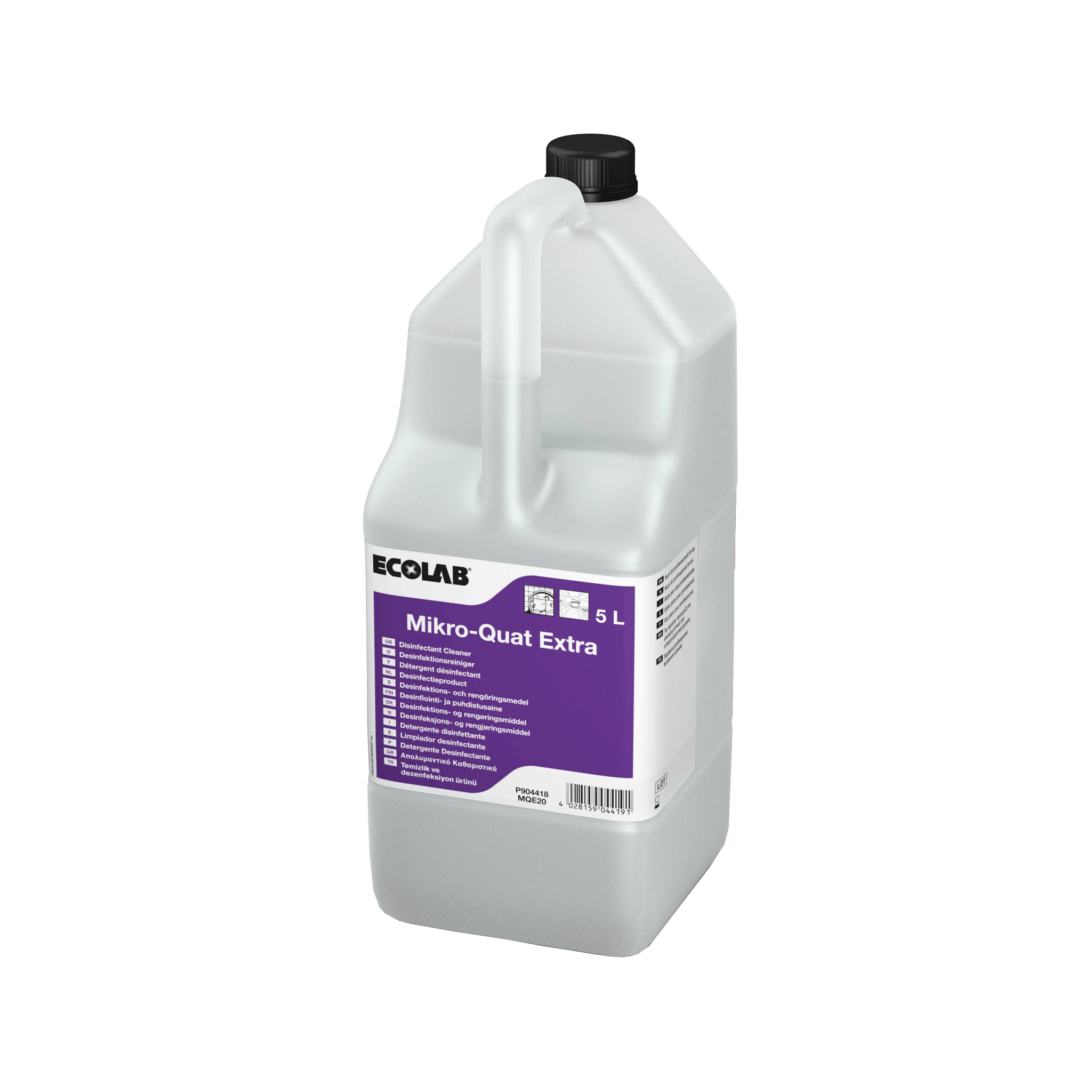 ECOLAB Mikro Quat Extra Rengøring/Desinfektion, 2x5 ltr – RV Unique